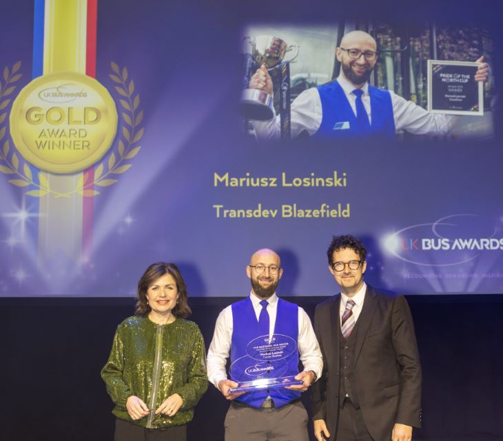 Coastliner’s Mariusz Losinski named as UK’s Top Bus Driver