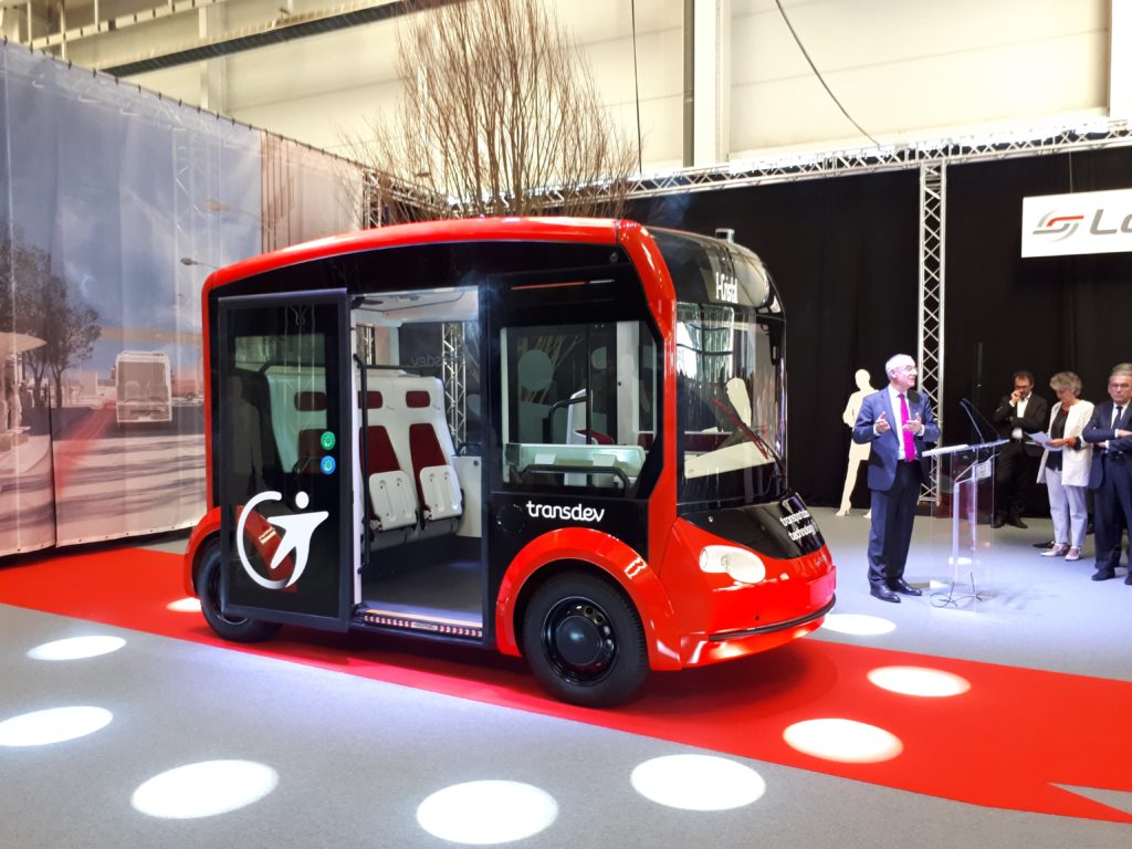 Lohr and Transdev unveil i-Cristal, the new autonomous electric vehicle