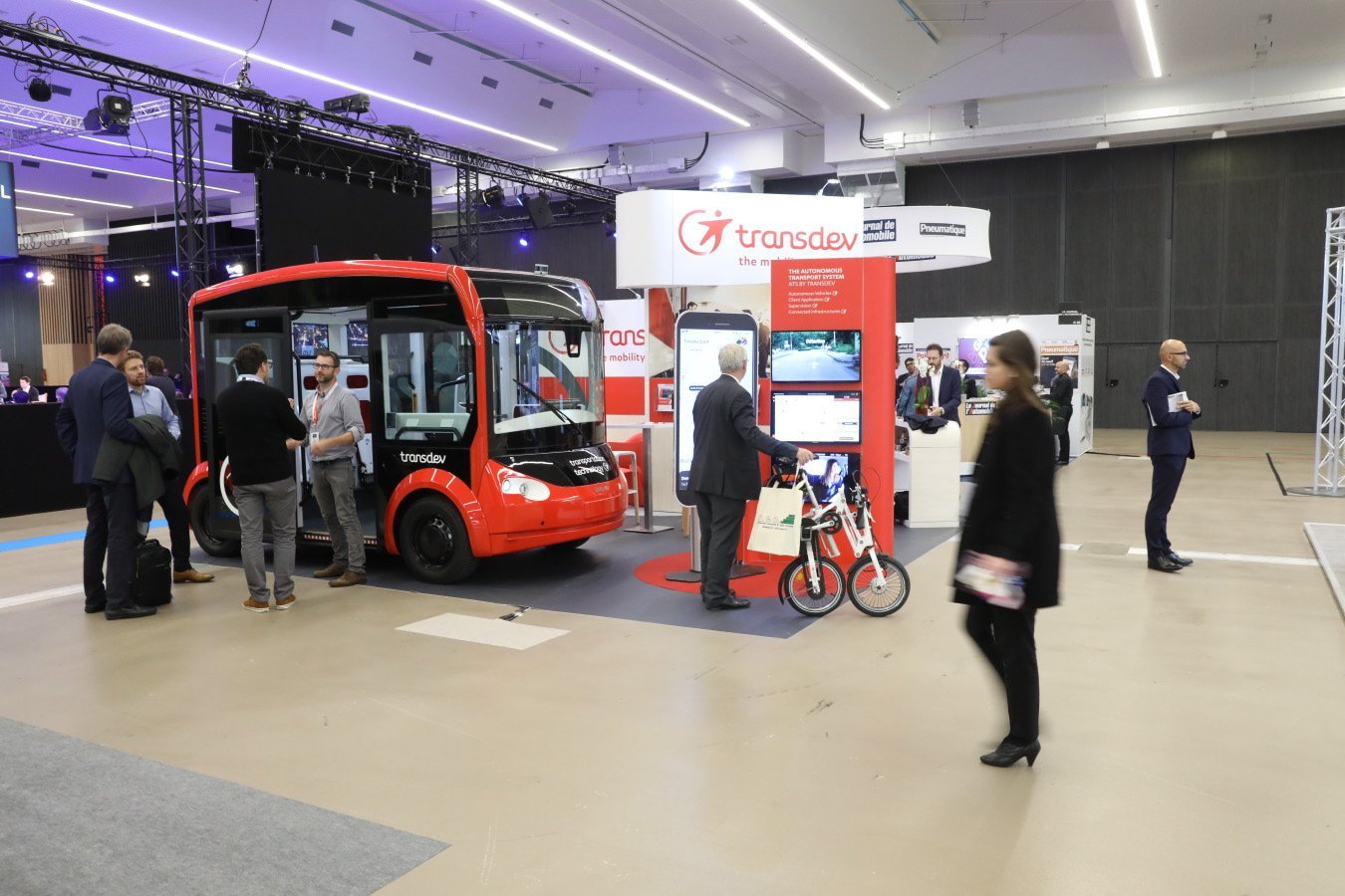 The Transdev autonomous transport at Paris Motor Show
