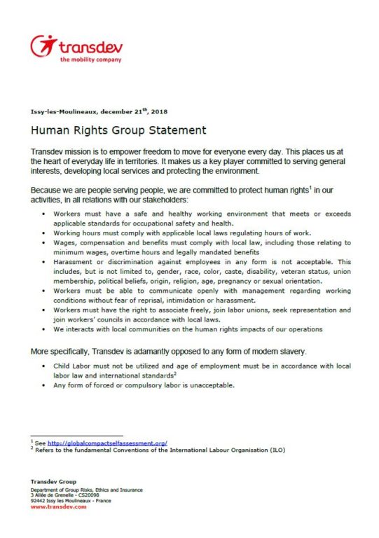 Ethics and compliance