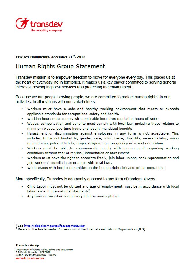 Ethics and compliance