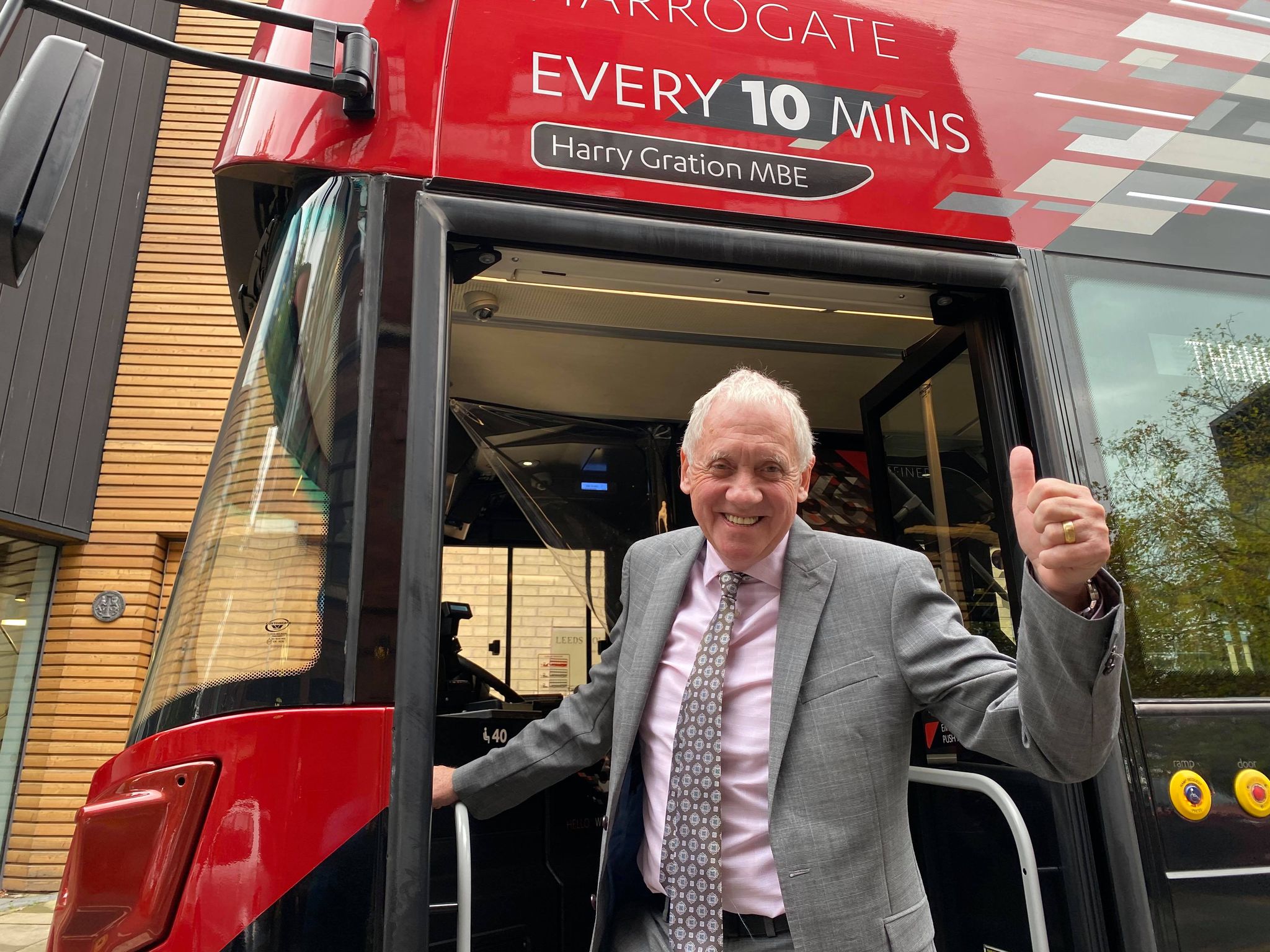 Transdev UK names bus after popular BBC personality Harry Gration