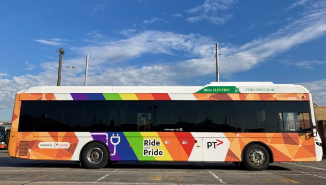 Transdev creates rainbow symbol logo in recognition of Pride Month
