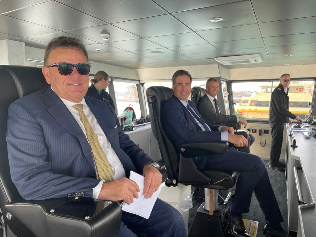 Sydney Harbor Ferries welcomed French trade delegation