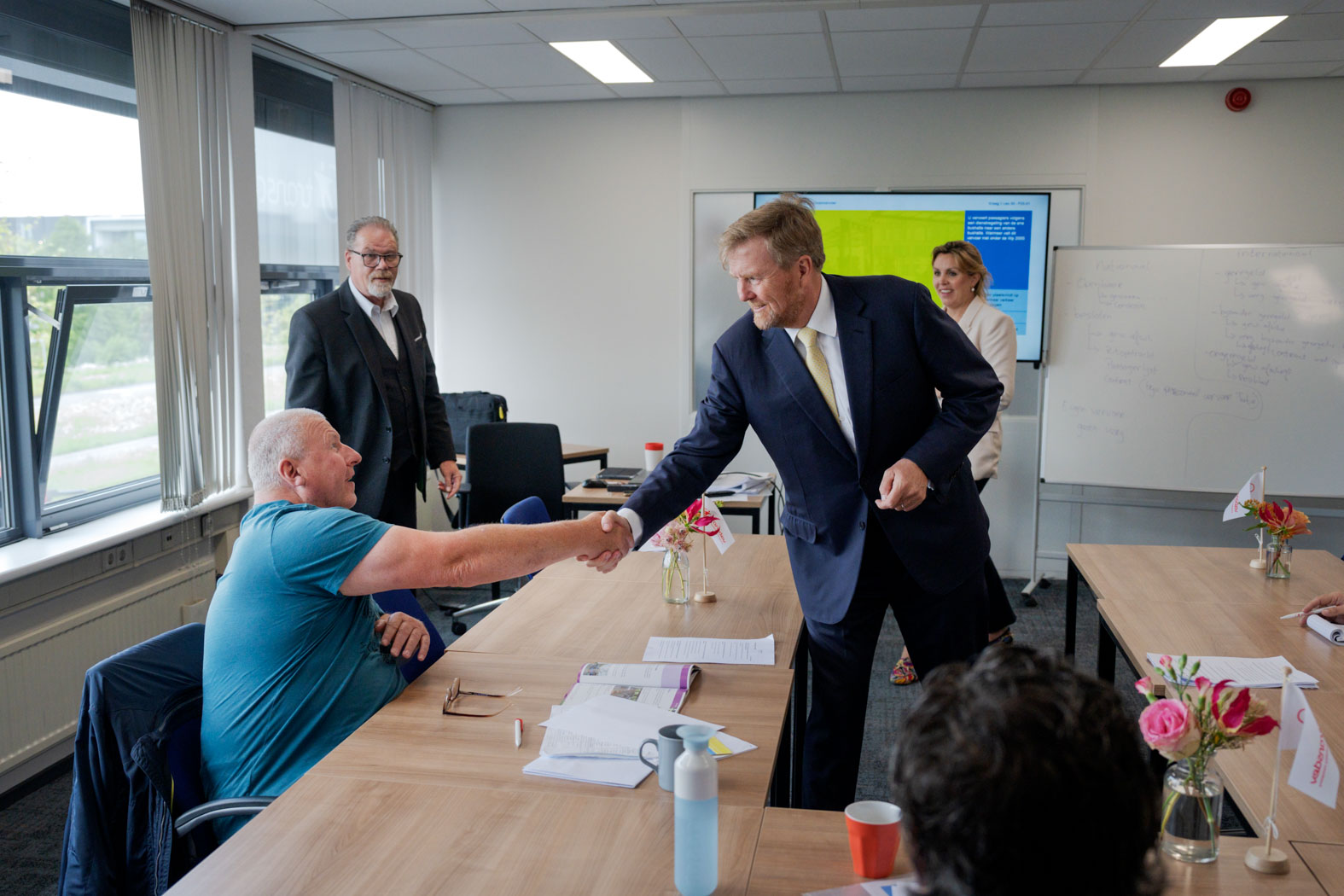 King of The Netherlands visits Transdev Academy