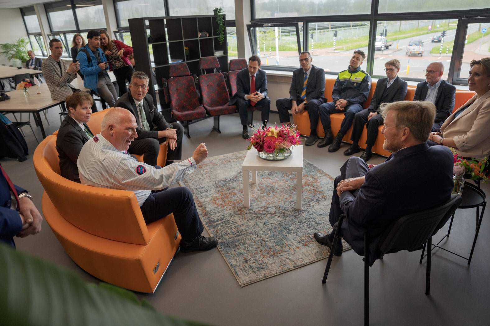 King of The Netherlands visits Transdev Academy